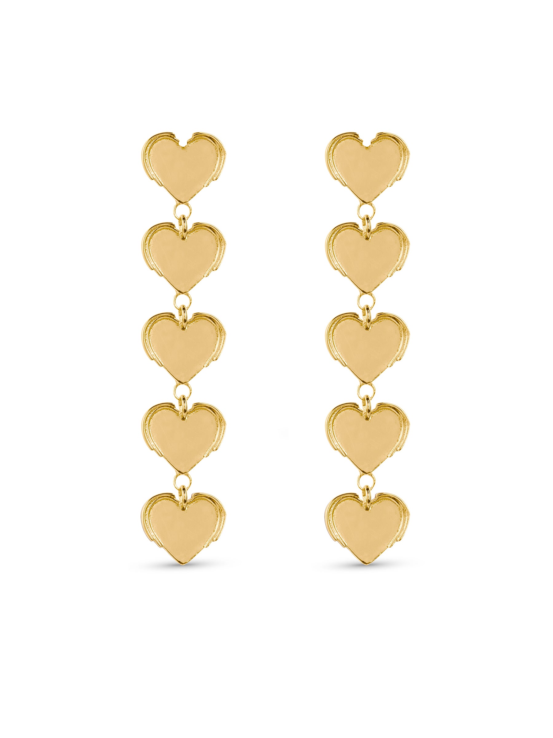 Mini Hearts Cascading Earrings – MYAMIA